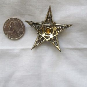 Vintage | Jewelry | Soldvintage Multi Colored Rhinestone Star | Poshmark